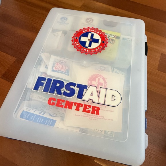 Other | First Aid Center First Aid Medical Kit Large Plastic Broken Lid ...